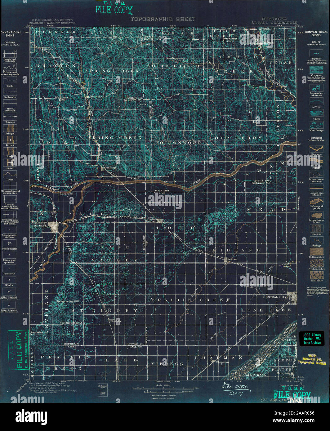 Map of st paul nebraska hi-res stock photography and images - Alamy