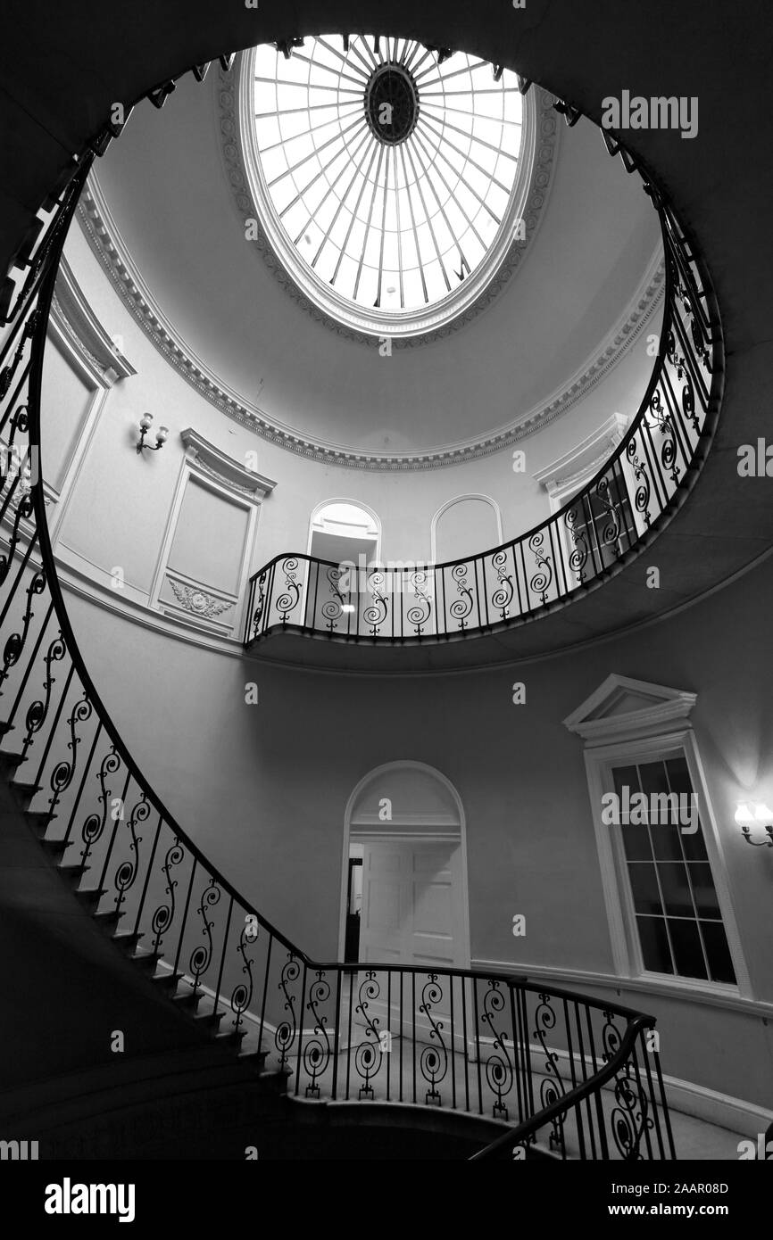 The staircase designed by william chambers hi-res stock photography and ...