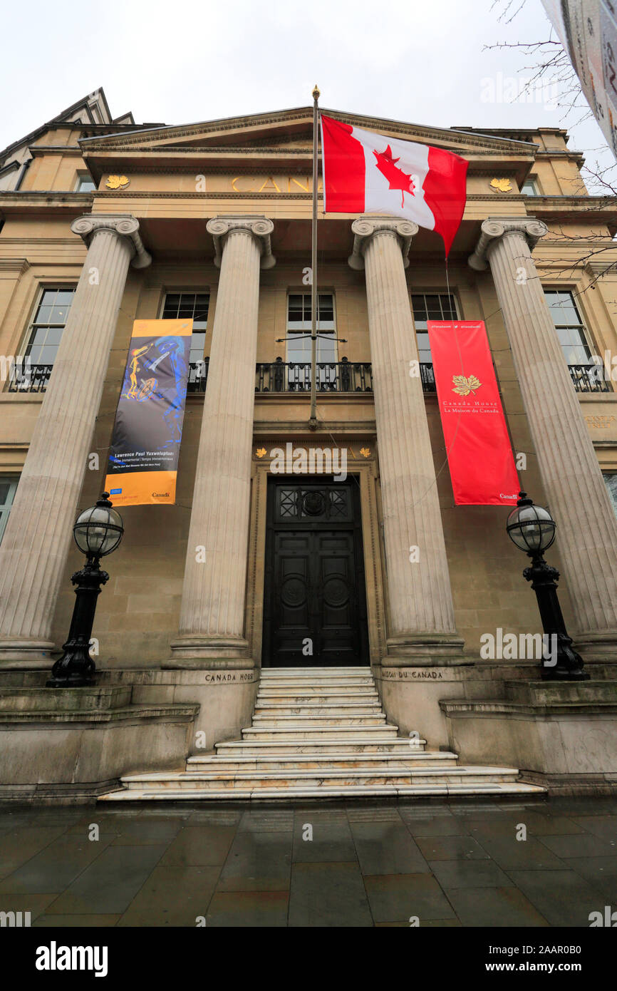 Canada house trafalgar square london uk england hi-res stock ...