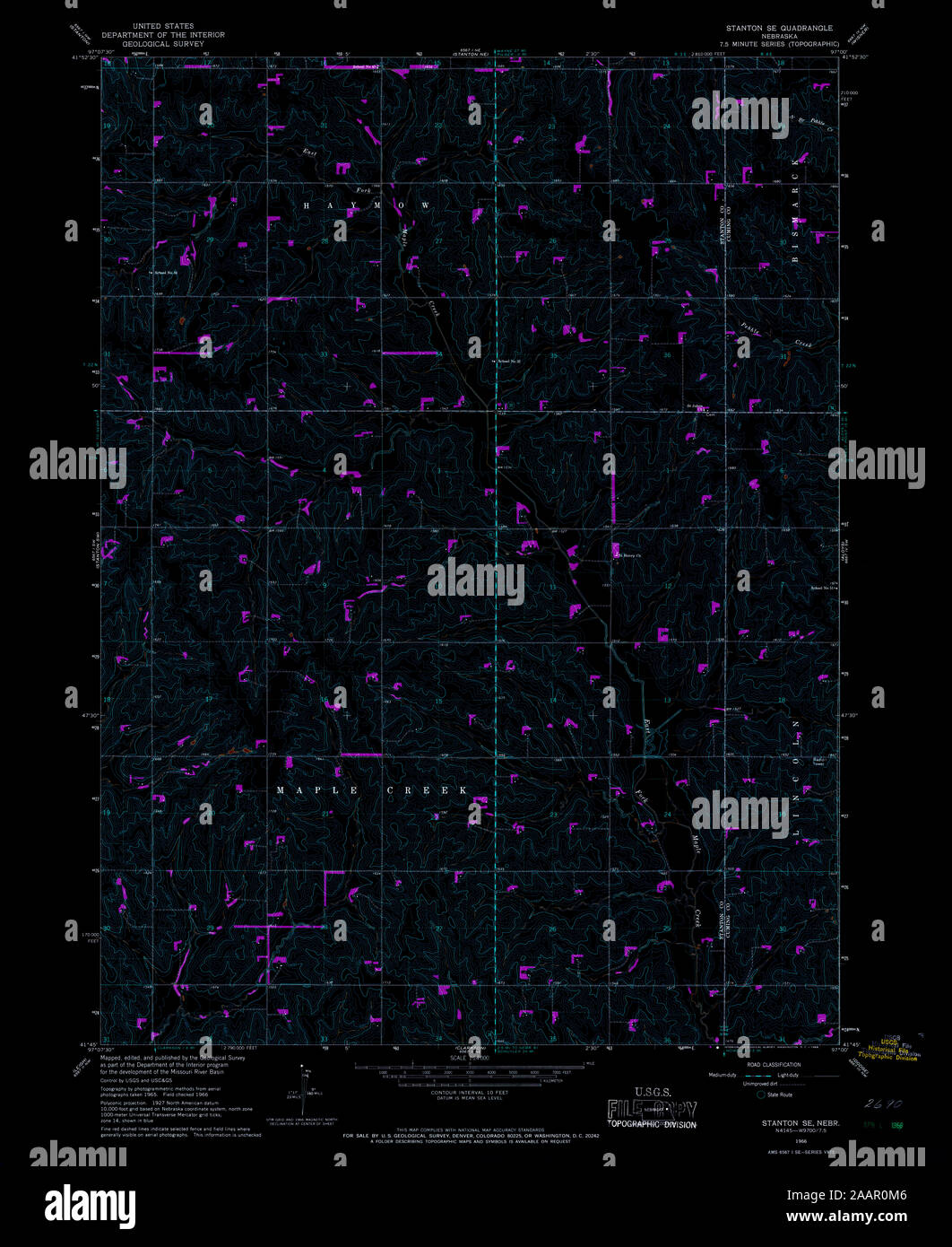 Map of stanton nebraska hi-res stock photography and images - Alamy