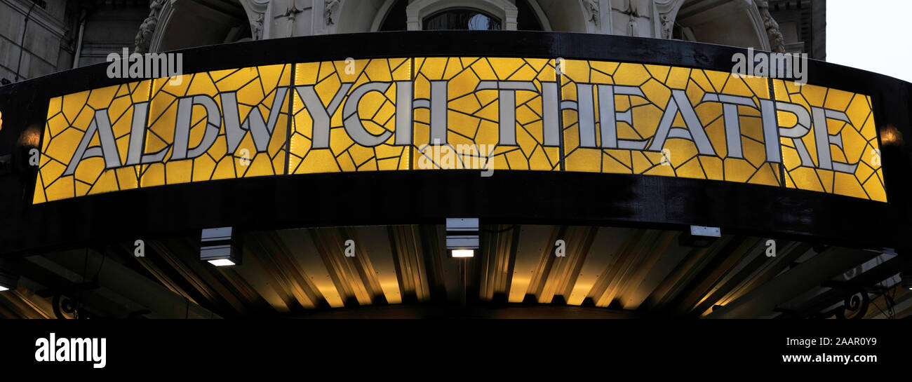 Exterior of the Aldwych Theatre, West End theatre, Covent Garden, 49 ...