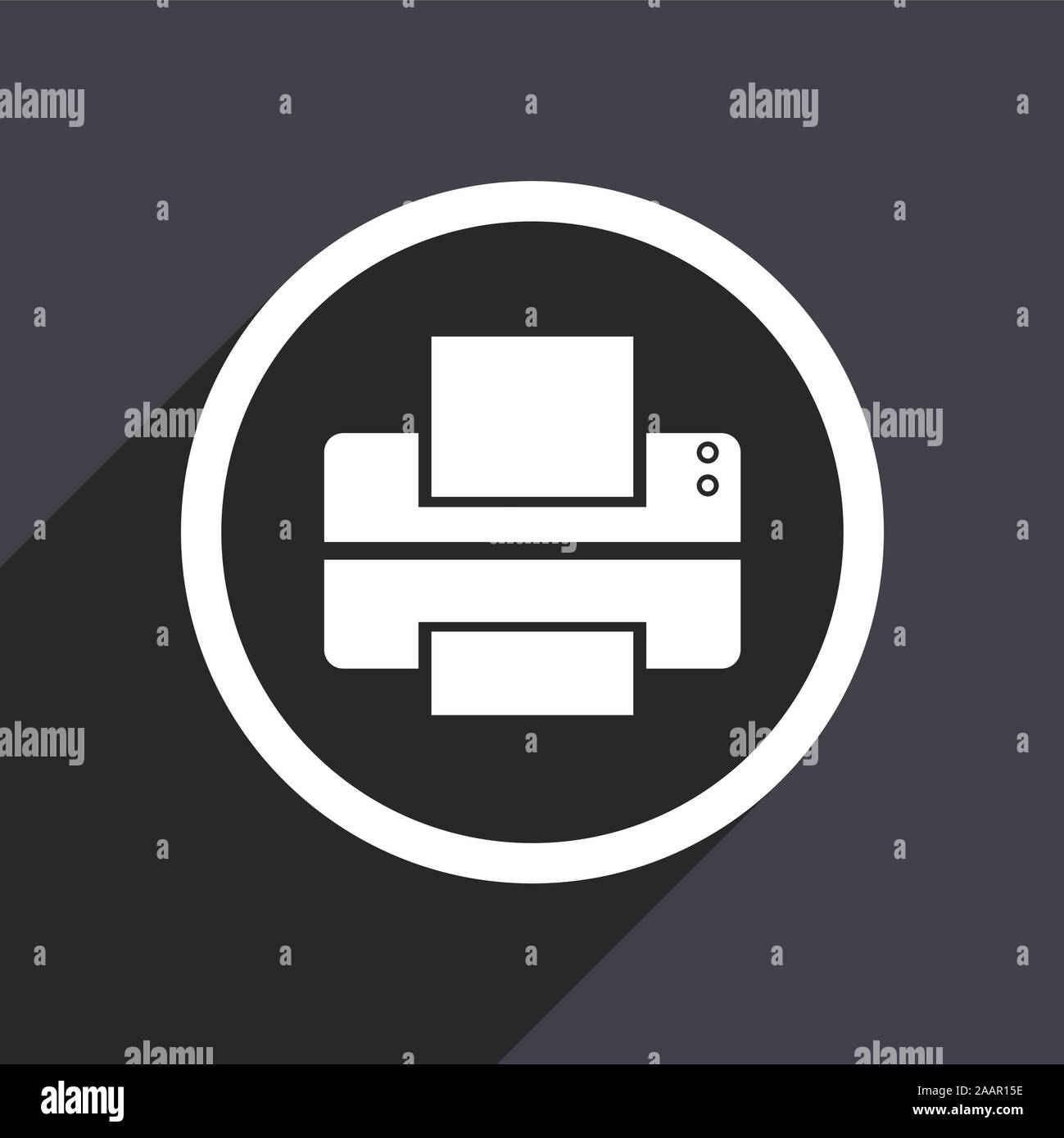 flat design printer vector icon Stock Vector Image & Art - Alamy
