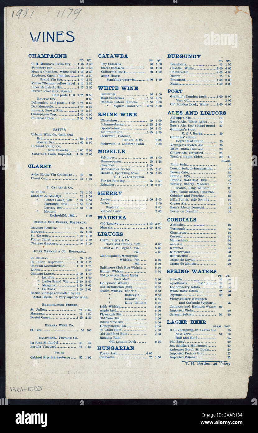 à la carte menu photo hi-res stock photography and images - Alamy