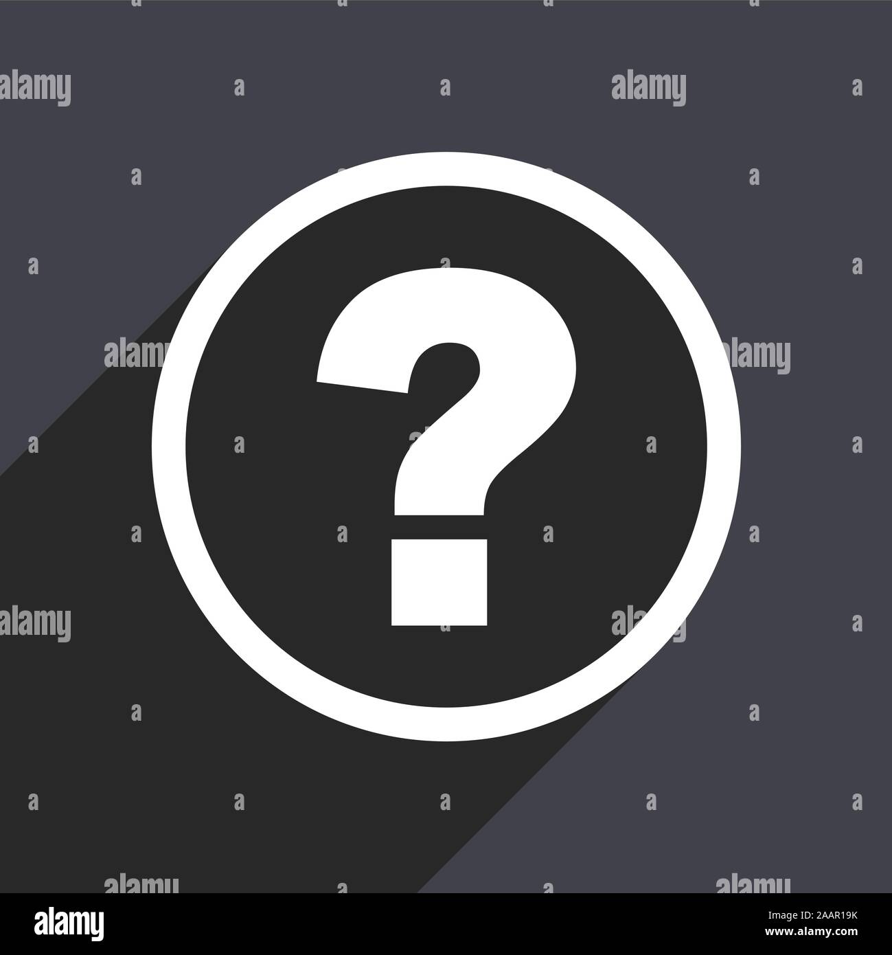 flat design question mark vector icon Stock Vector Image & Art - Alamy