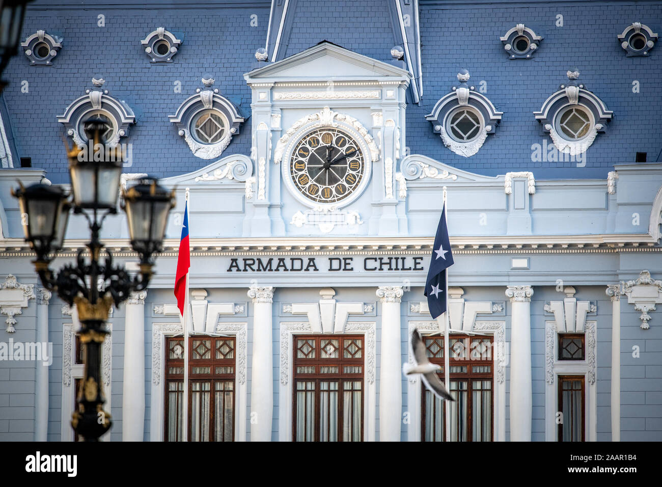 A building housing the Armada de chile, the Chilean naval force ...