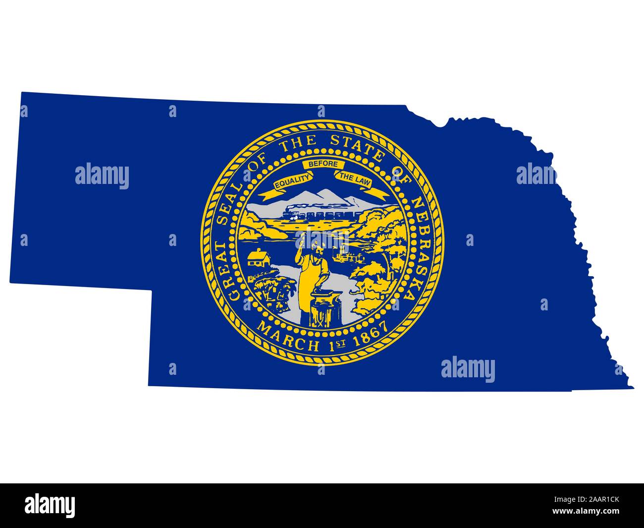 Map of union nebraska hi-res stock photography and images - Alamy