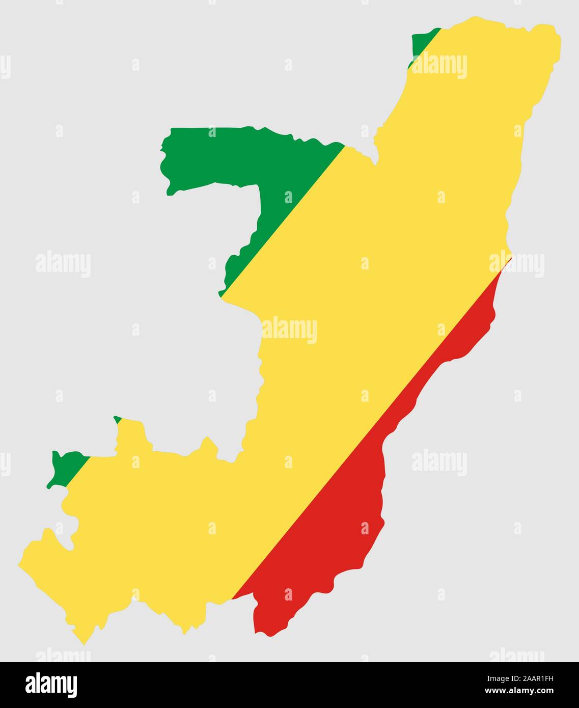 Republic of the Congo Map Flag Vector illustration Eps 10 Stock Vector ...