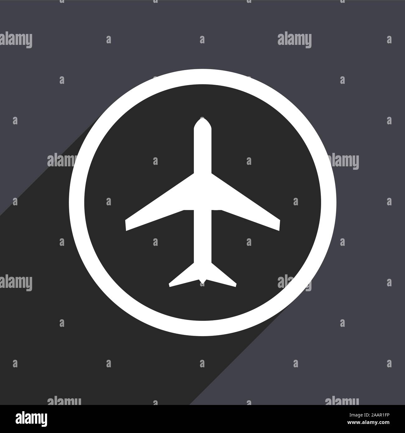 flat design airplane vector icon Stock Vector Image & Art - Alamy
