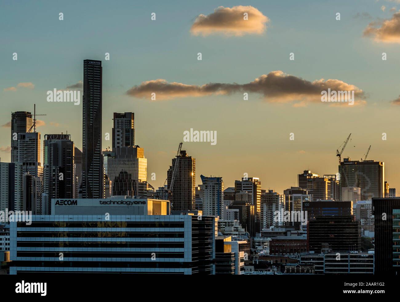 View of Brisbane Central Business District, Queensland Stock Photo - Alamy