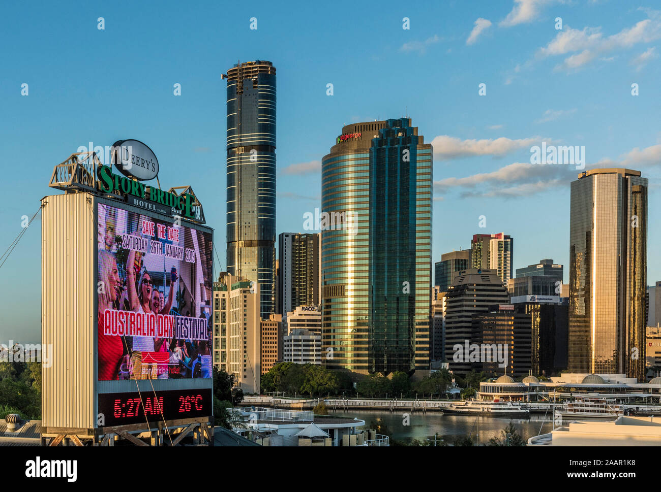 View of Brisbane Central Business District, Queensland Stock Photo - Alamy