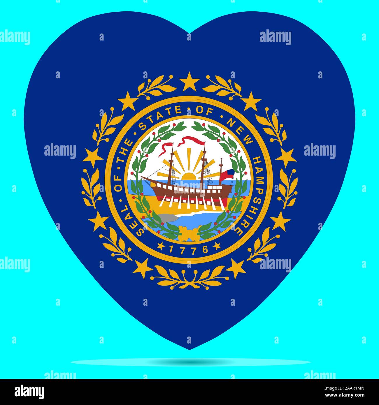 Hampshire eps map hi-res stock photography and images - Alamy