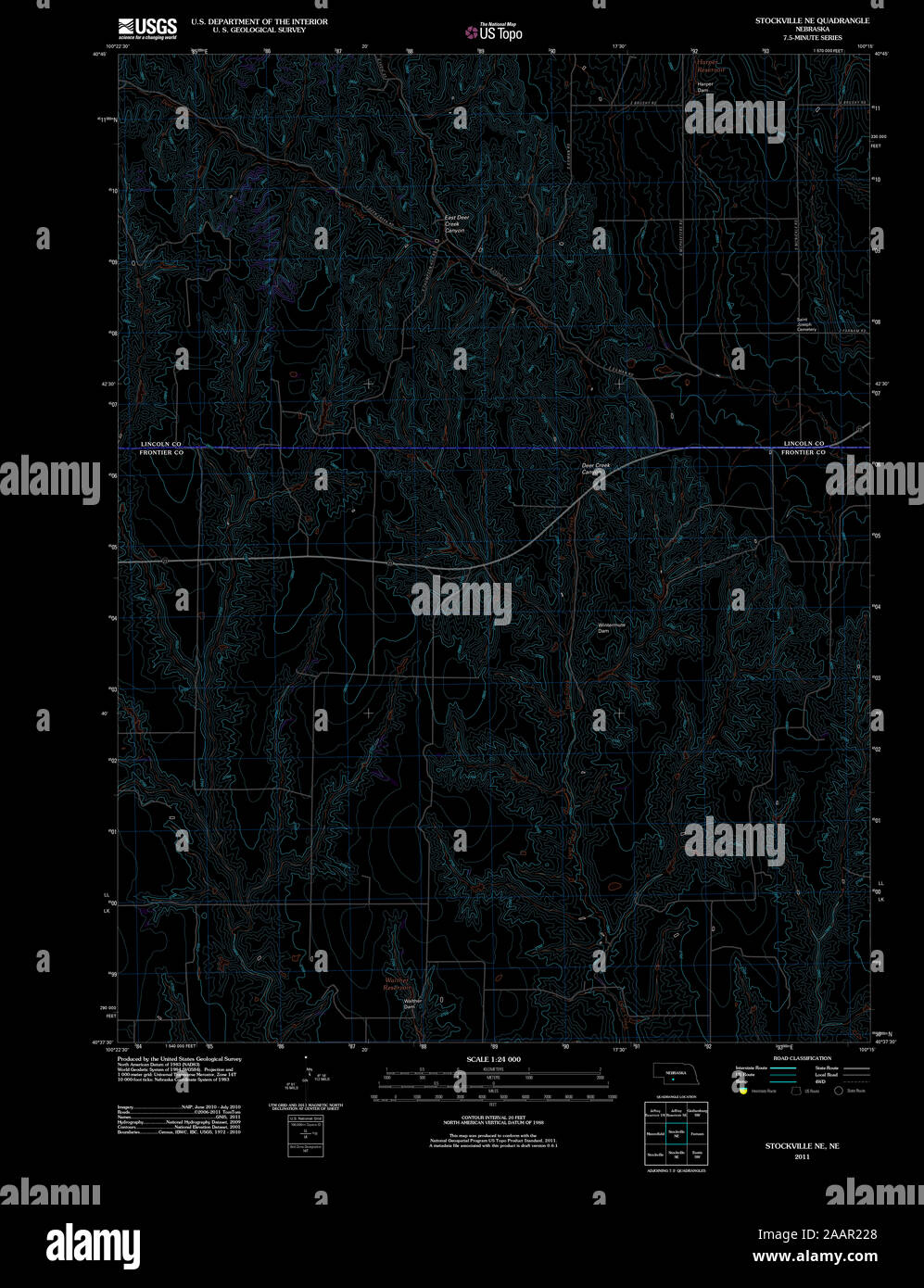 Map of stockville nebraska hi-res stock photography and images - Alamy