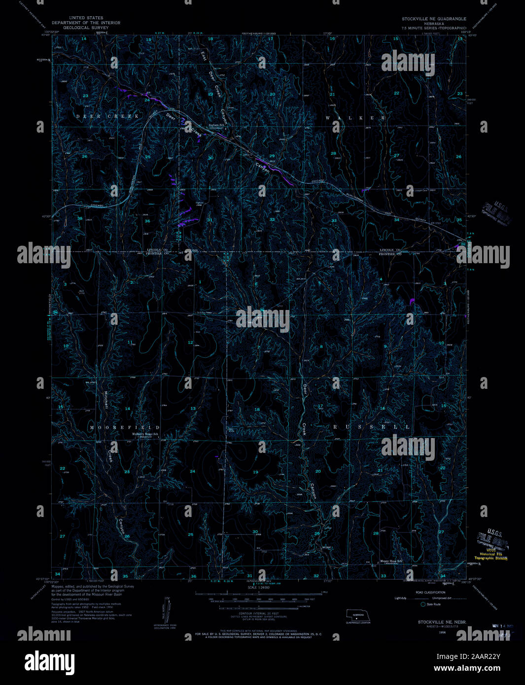 Map of stockville hi-res stock photography and images - Alamy