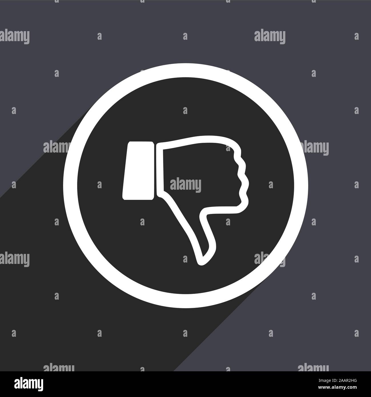 flat design thumb down vector icon Stock Vector Image & Art - Alamy