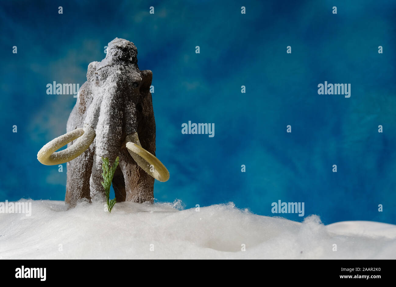 Isolated ice age mammoth head on view Stock Photo - Alamy