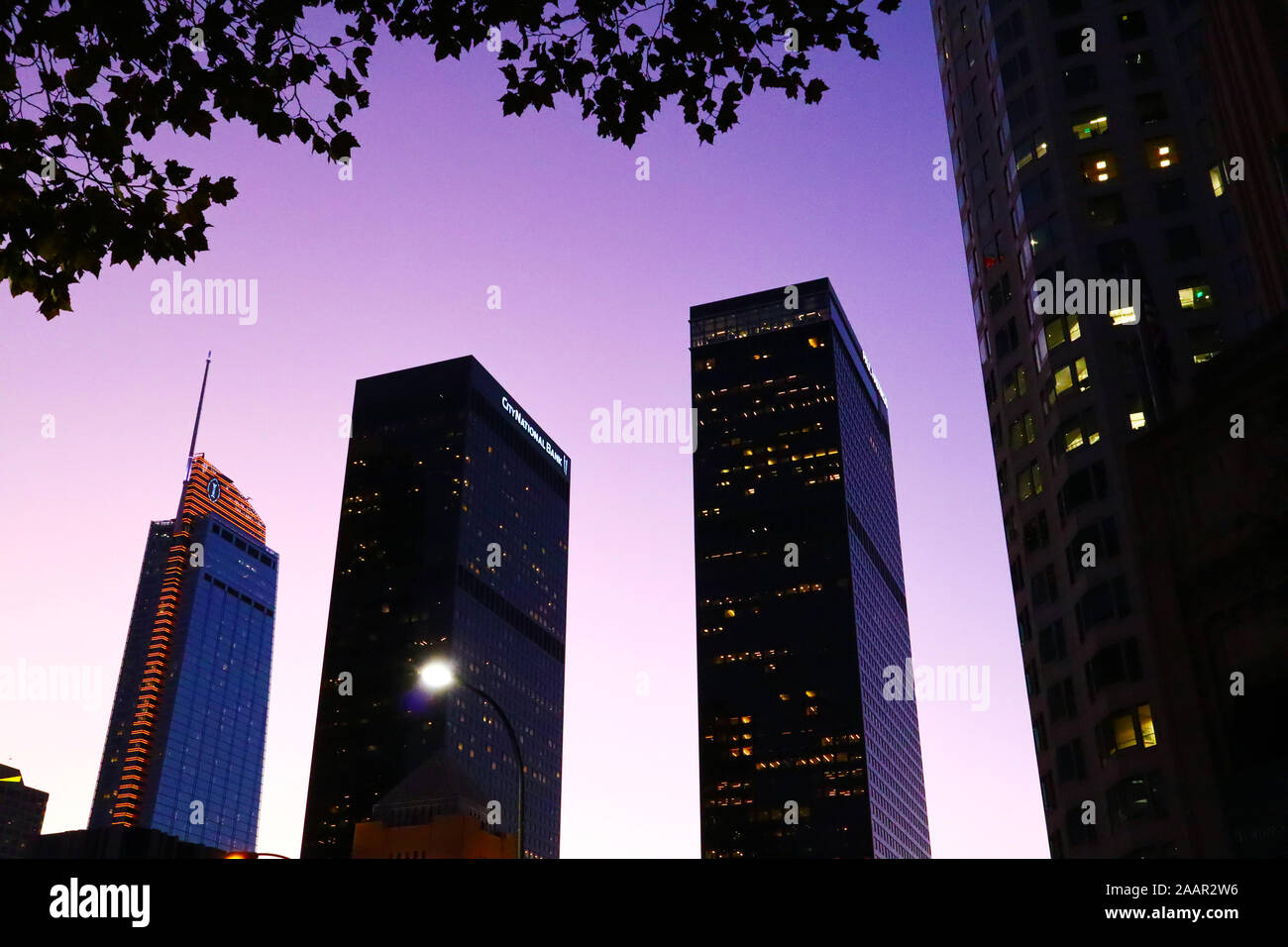 Los Angeles, California – Downtown LOS ANGELES Skyscrapers view at ...