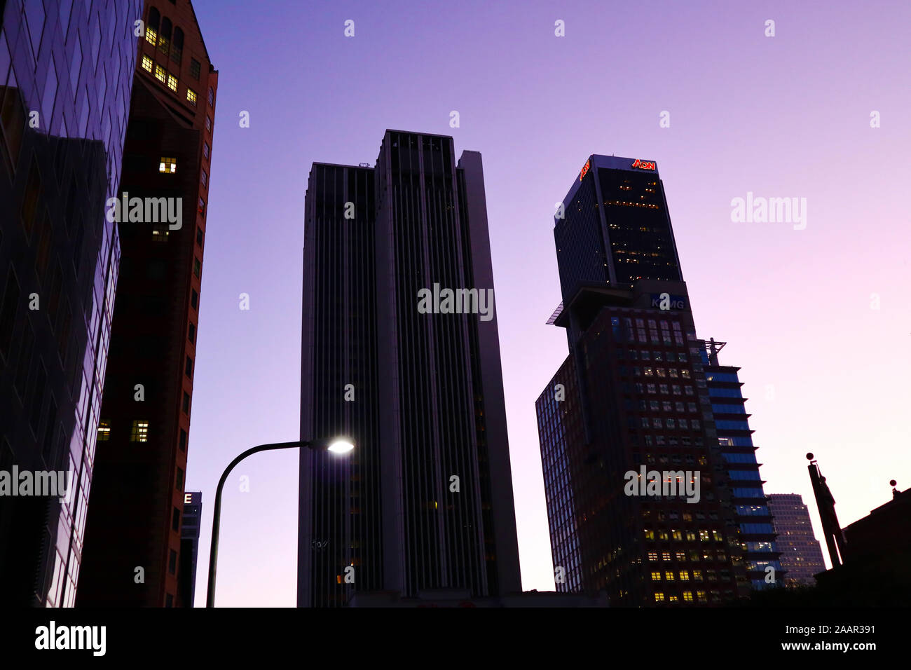 Los Angeles, California – Downtown LOS ANGELES Skyscrapers view at ...