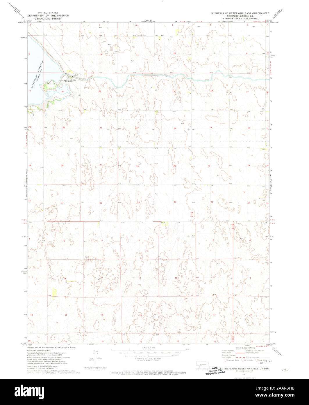 Map of sutherland nebraska hi-res stock photography and images - Alamy