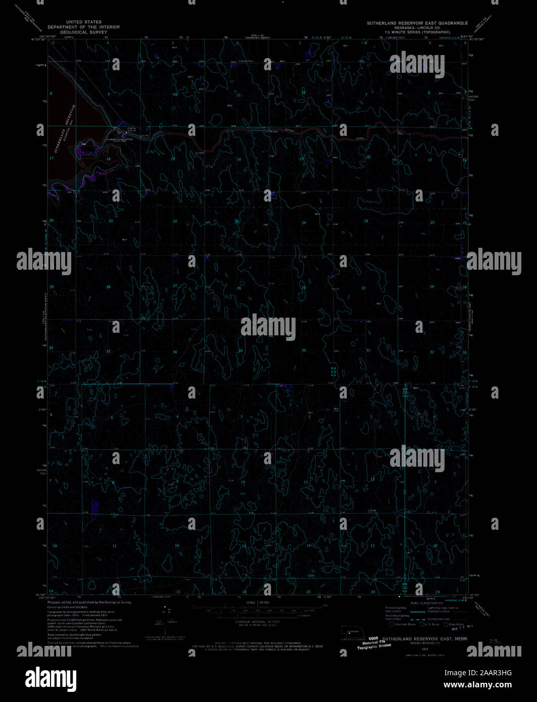 Sutherland nebraska map hi-res stock photography and images - Alamy