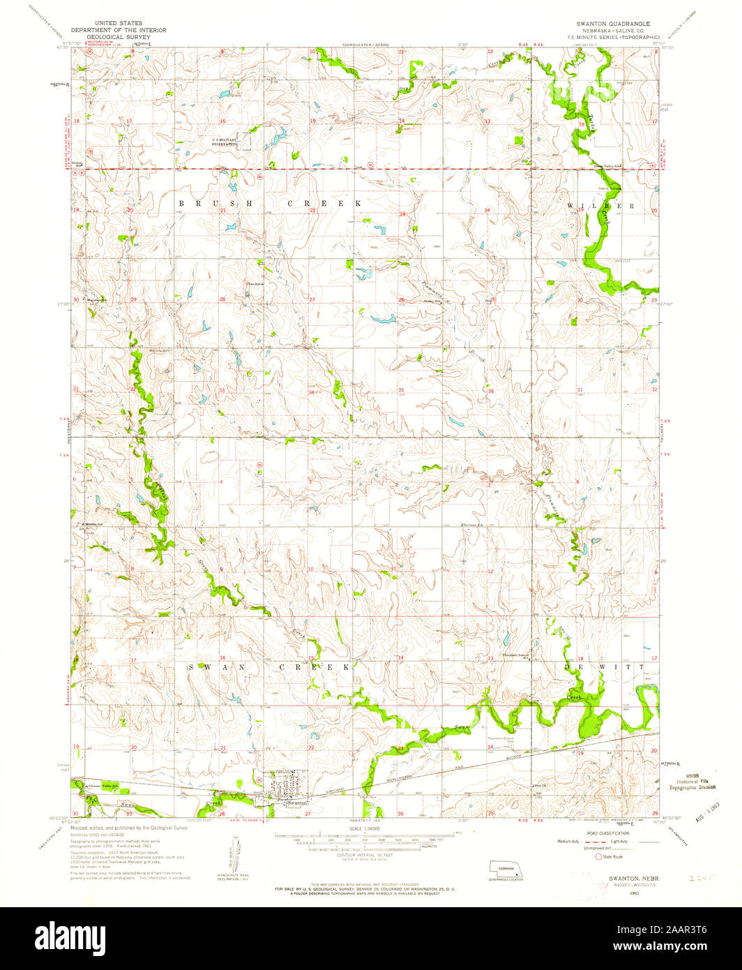 Map of swanton hi-res stock photography and images - Alamy