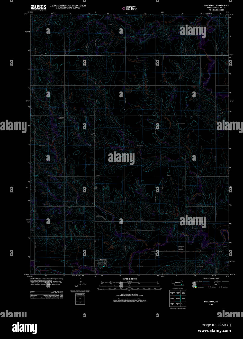 Map of swanton hi-res stock photography and images - Alamy