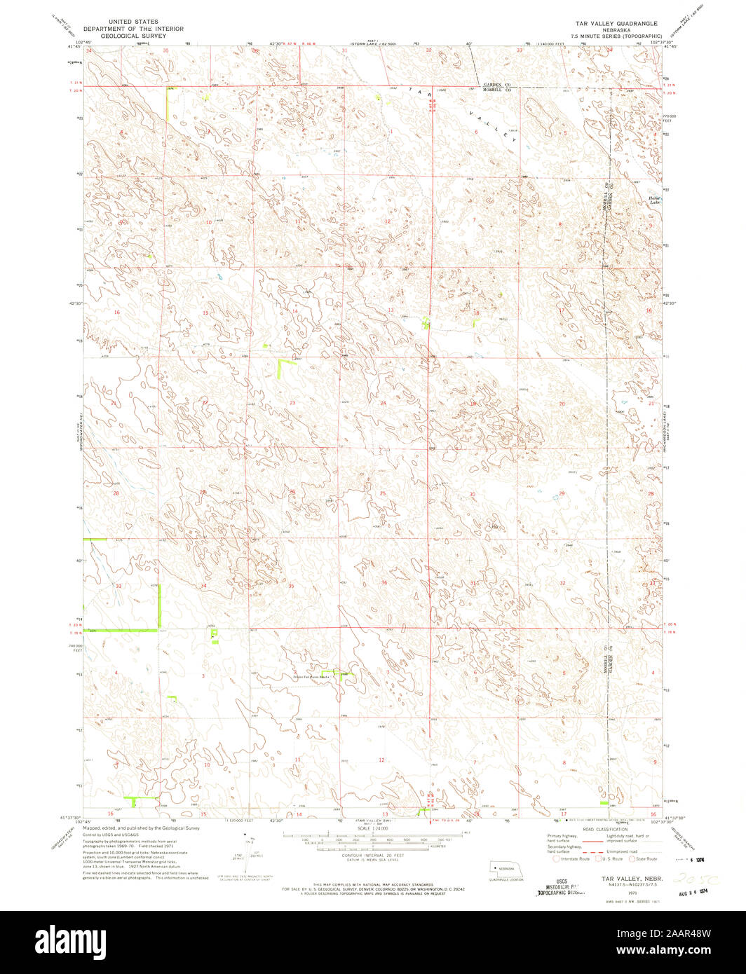 Nebraska valley map hi-res stock photography and images - Alamy