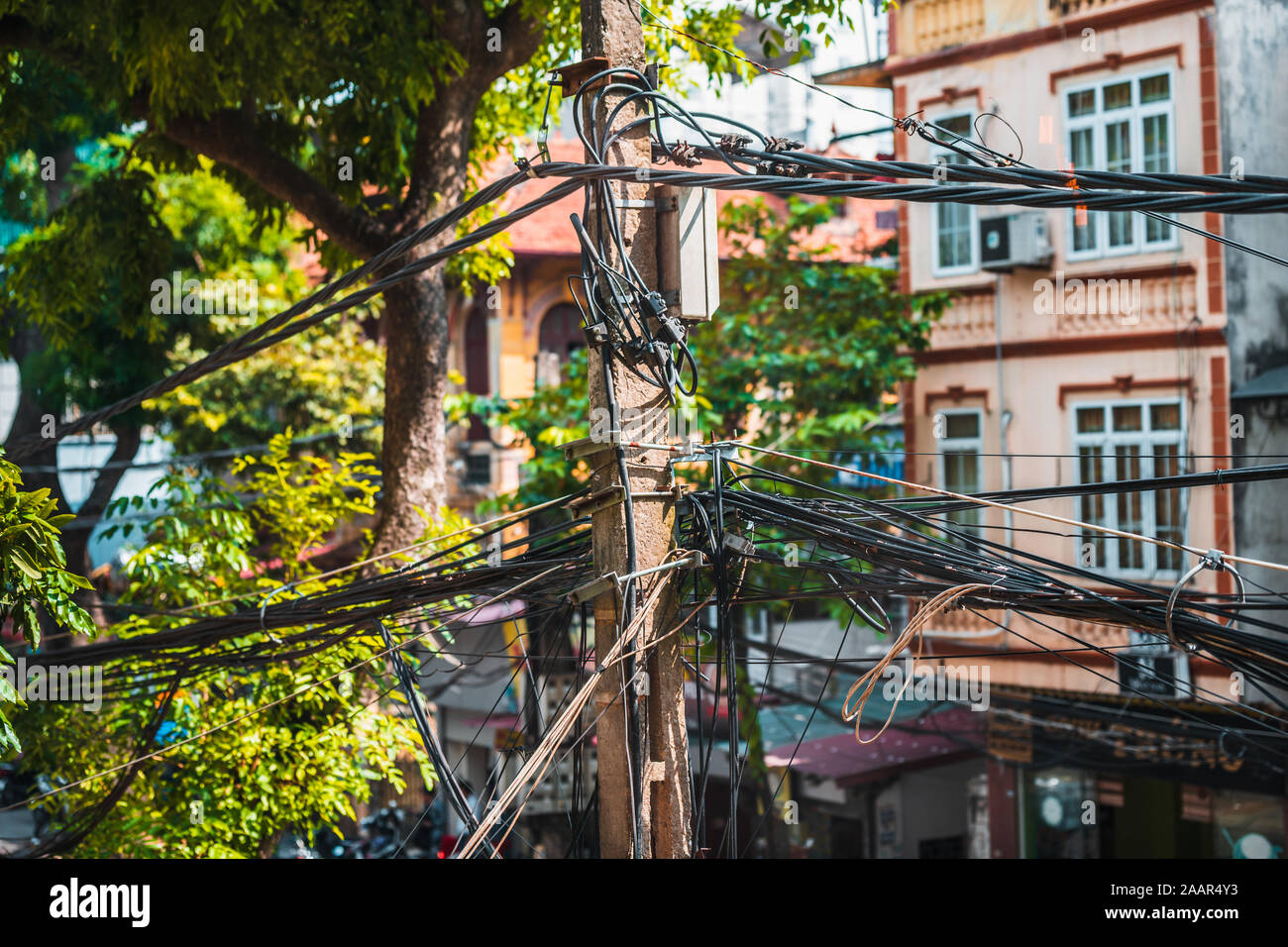 Power lines in vietnam hi-res stock photography and images - Alamy