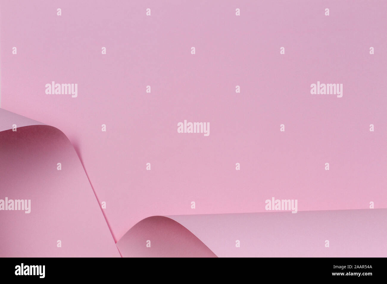 Abstract geometric shape pastel pink color paper background Stock Photo ...