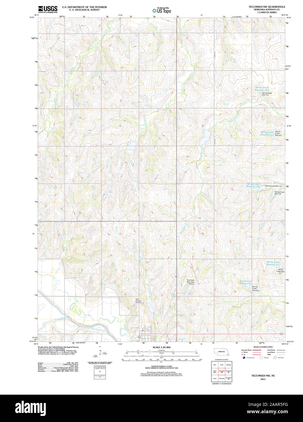 Map of tecumseh hi-res stock photography and images - Alamy