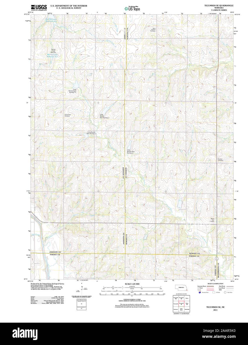 Map of tecumseh hi-res stock photography and images - Alamy