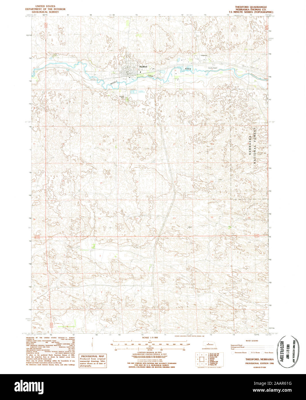 Thedford nebraska map Cut Out Stock Images & Pictures - Alamy