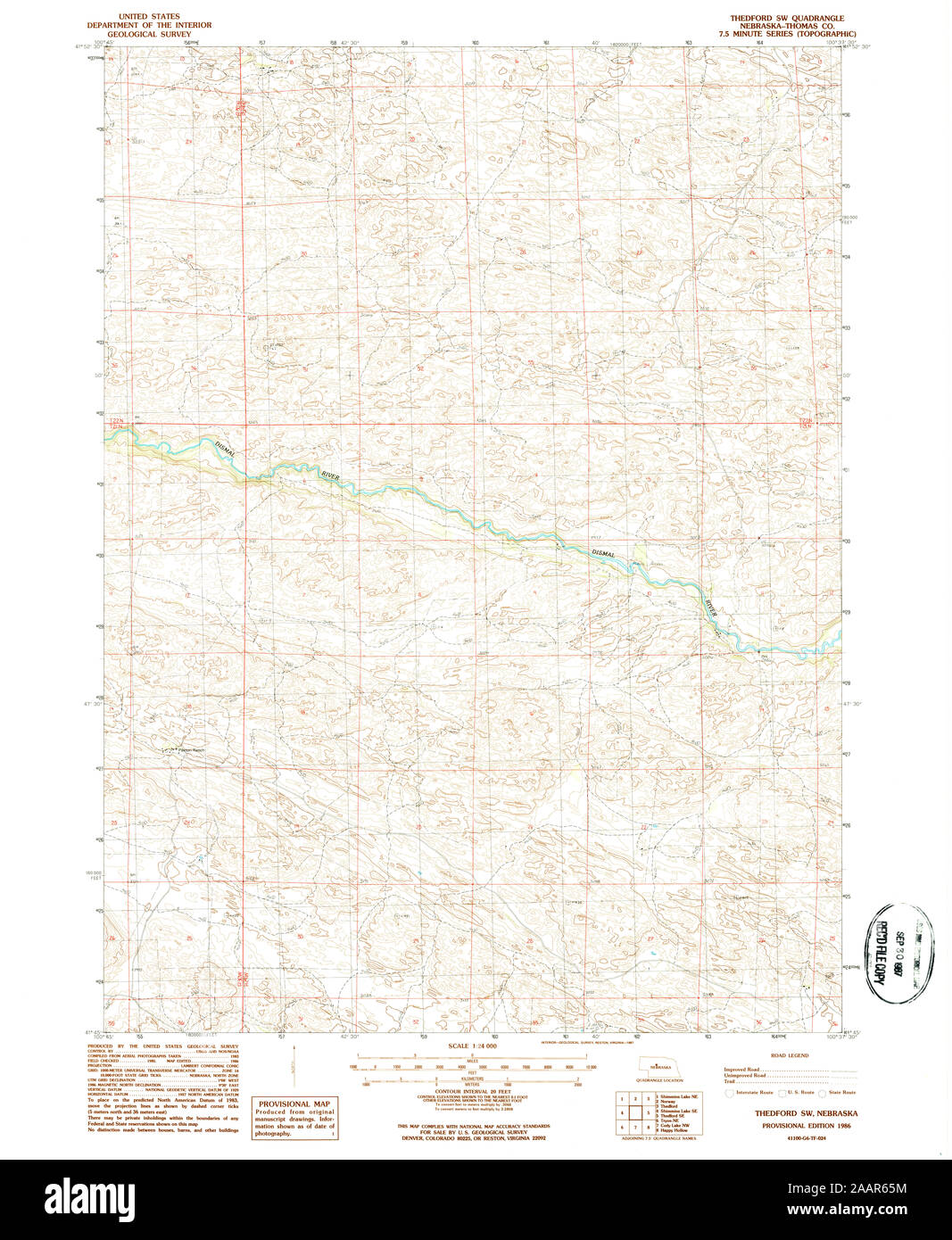 Thedford nebraska map Cut Out Stock Images & Pictures - Alamy