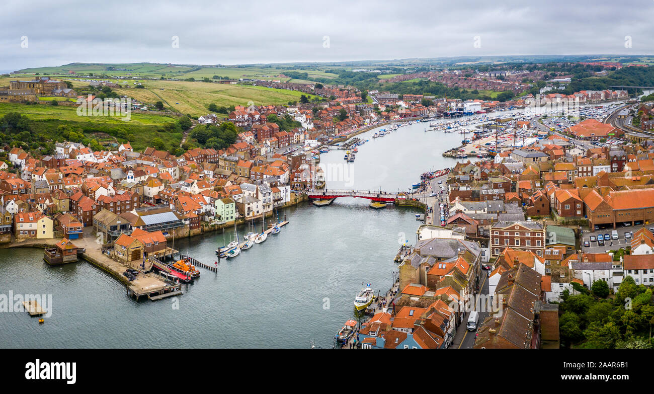Whitby drone aerial hi-res stock photography and images - Alamy