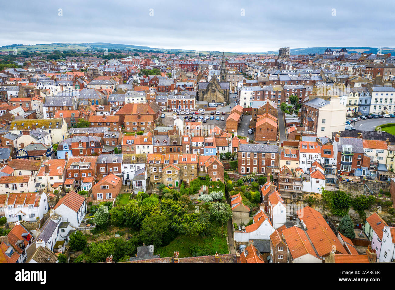 Whitby drone aerial hi-res stock photography and images - Alamy