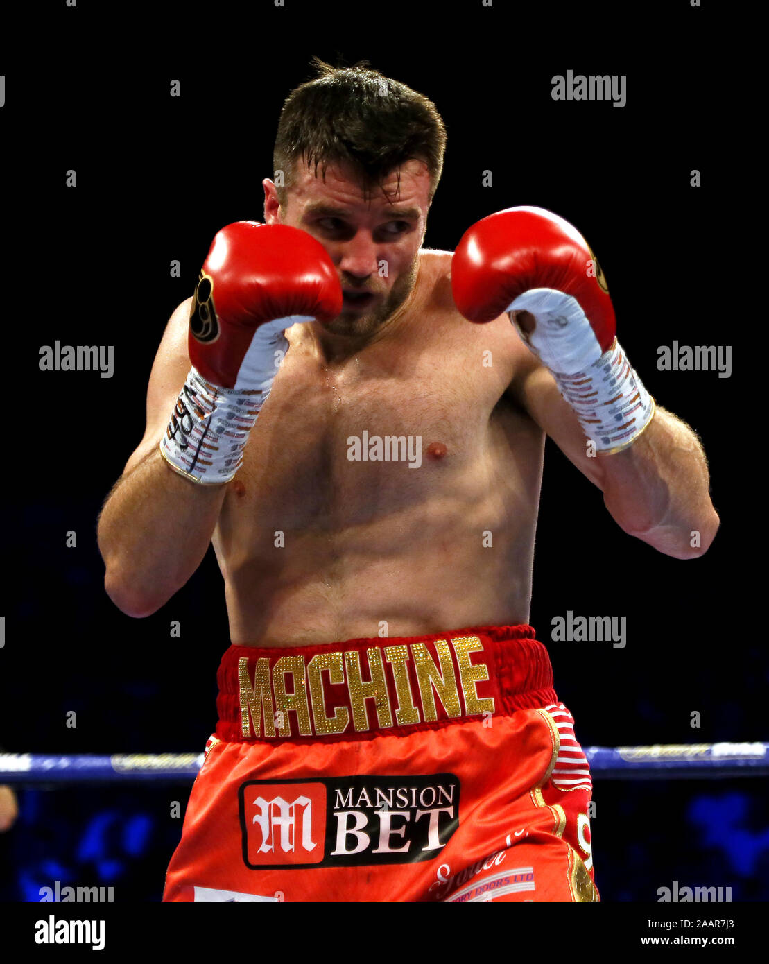 Anthony Fowler during the Vacant WBA International Super-Welterweight ...