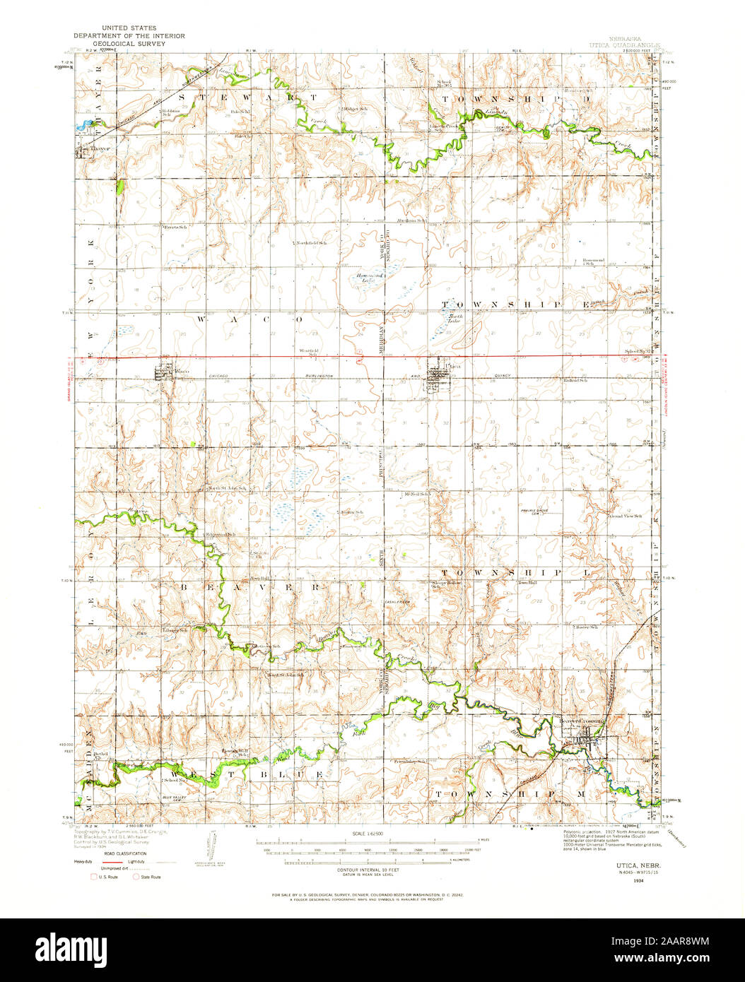 Map of utica Cut Out Stock Images & Pictures - Alamy