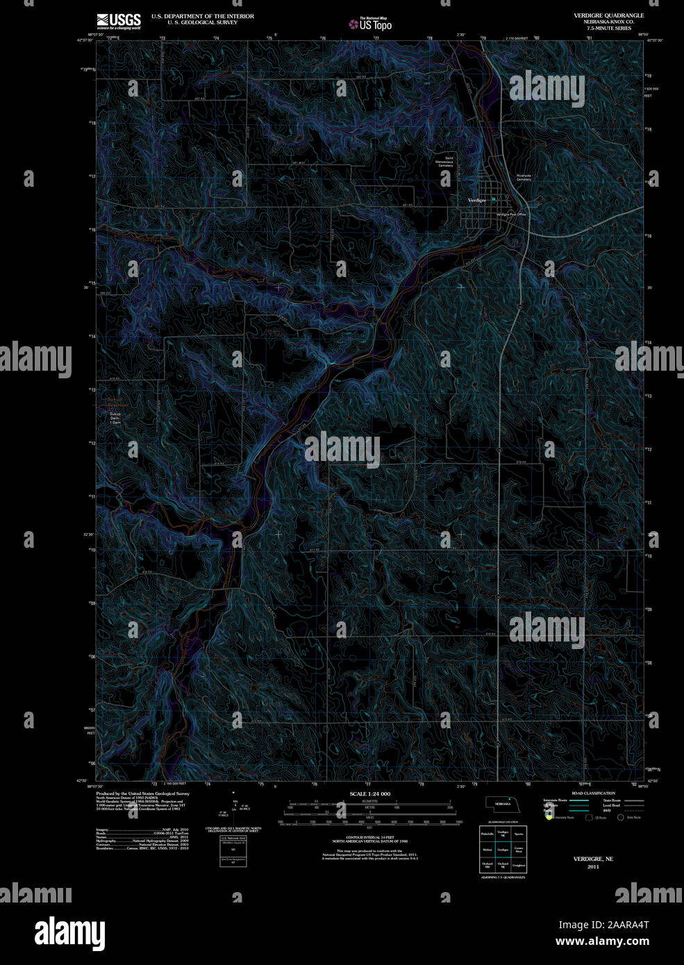 Map of verdigre hi-res stock photography and images - Alamy