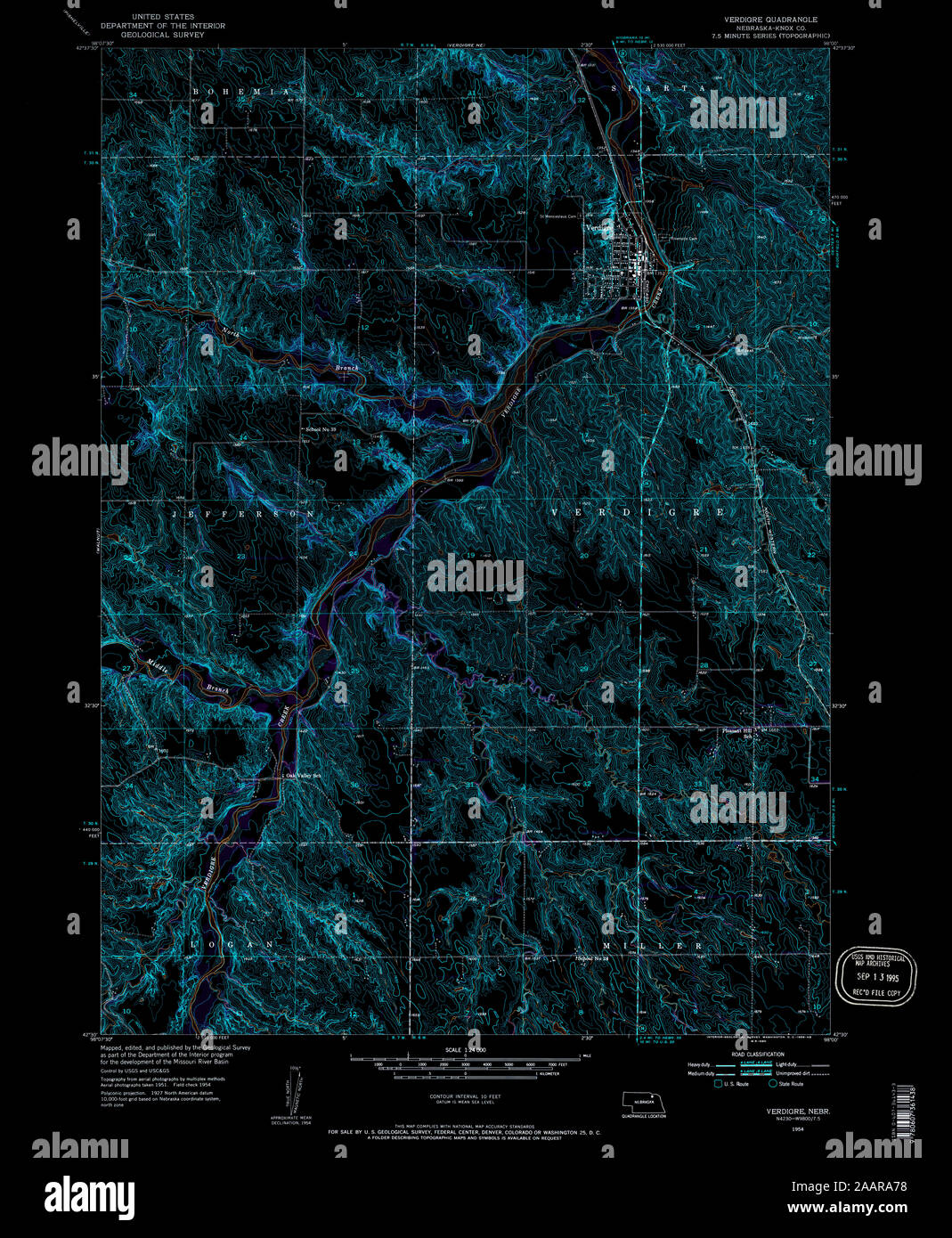 Map of verdigre hi-res stock photography and images - Alamy