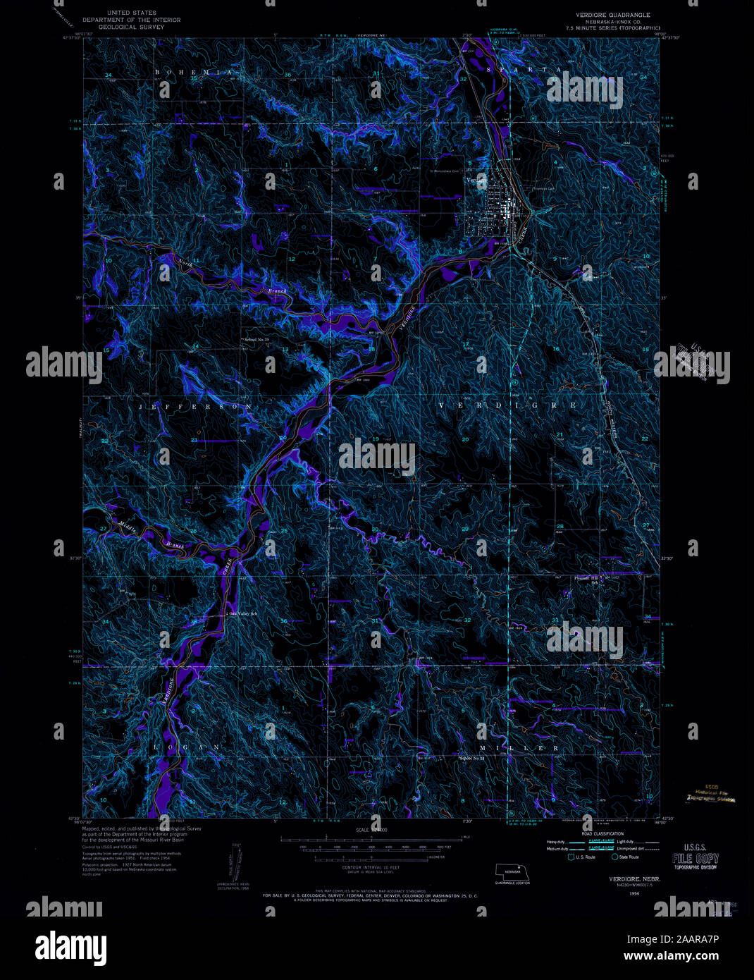 Map of verdigre hi-res stock photography and images - Alamy