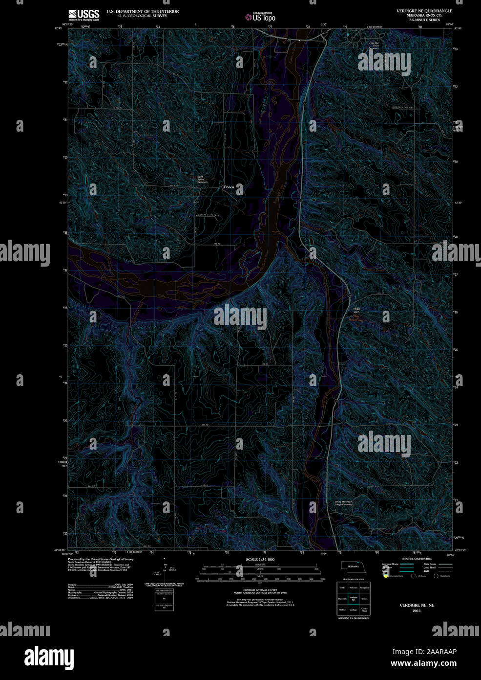 Verdigre map hi-res stock photography and images - Alamy