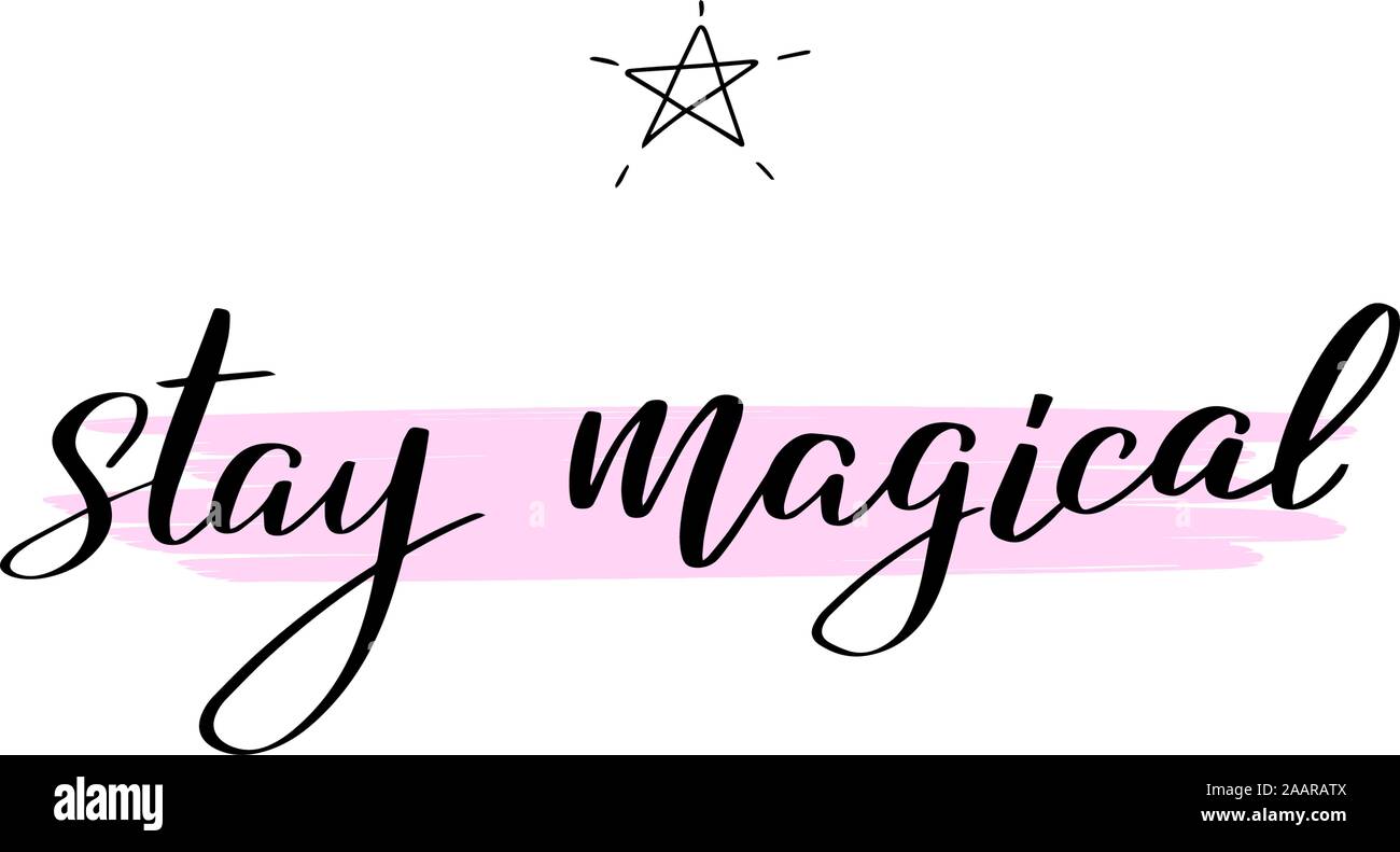 Vector calligraphy illustration isolated on white background Stock ...