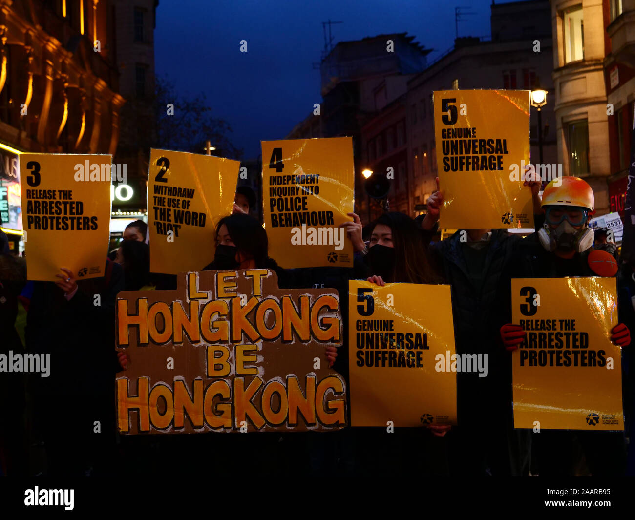 Hong kong student protests london hi-res stock photography and images ...