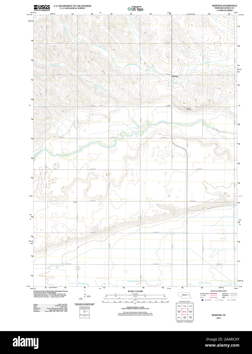 Webster map of the united states hi-res stock photography and images ...