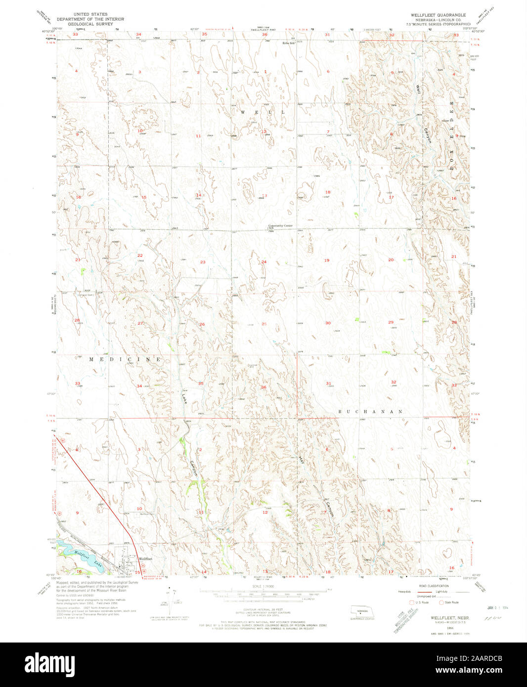 Wellfleet nebraska map hi-res stock photography and images - Alamy
