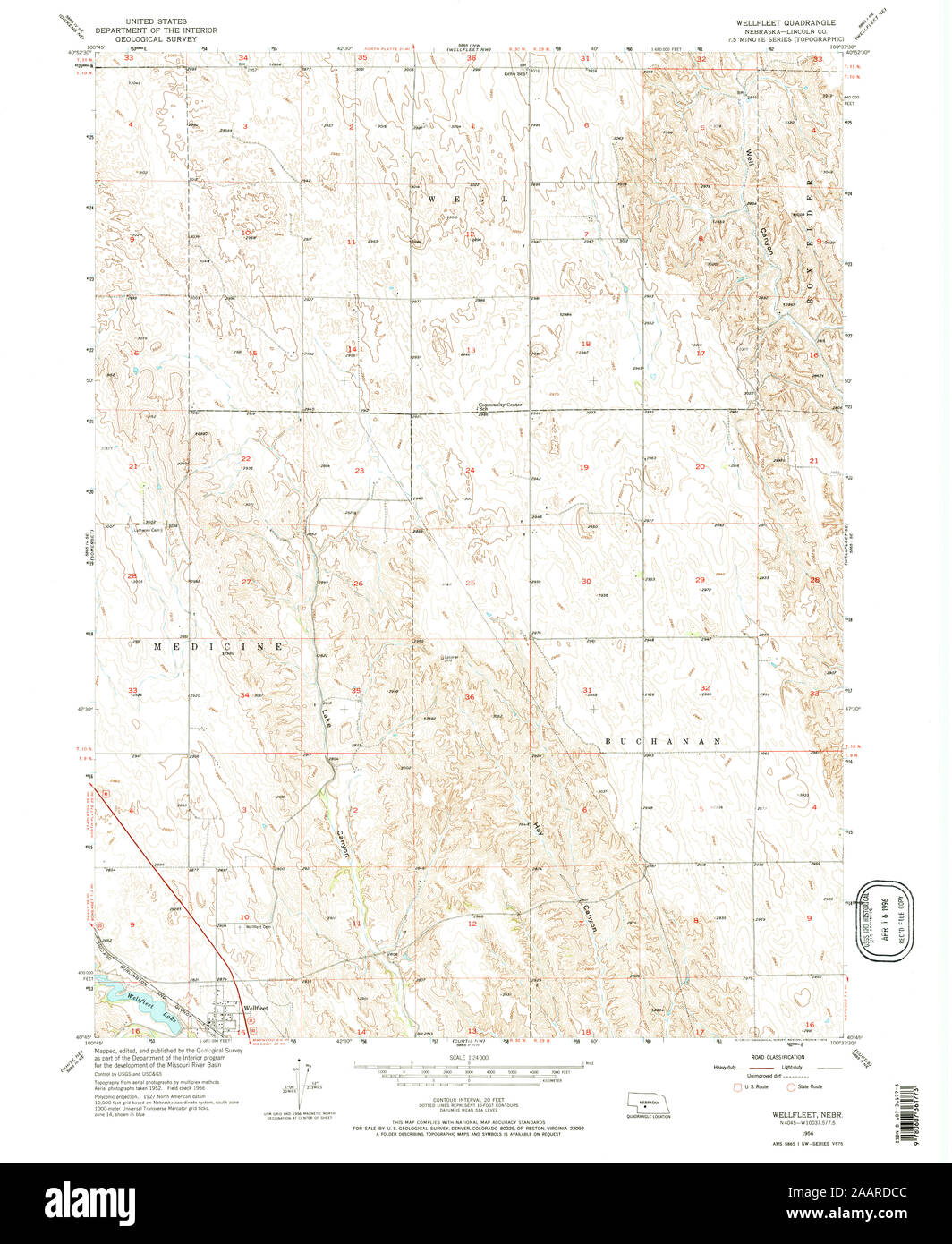 Map of wellfleet nebraska hi-res stock photography and images - Alamy