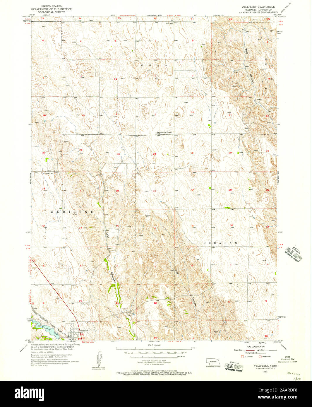 Wellfleet nebraska map hi-res stock photography and images - Alamy