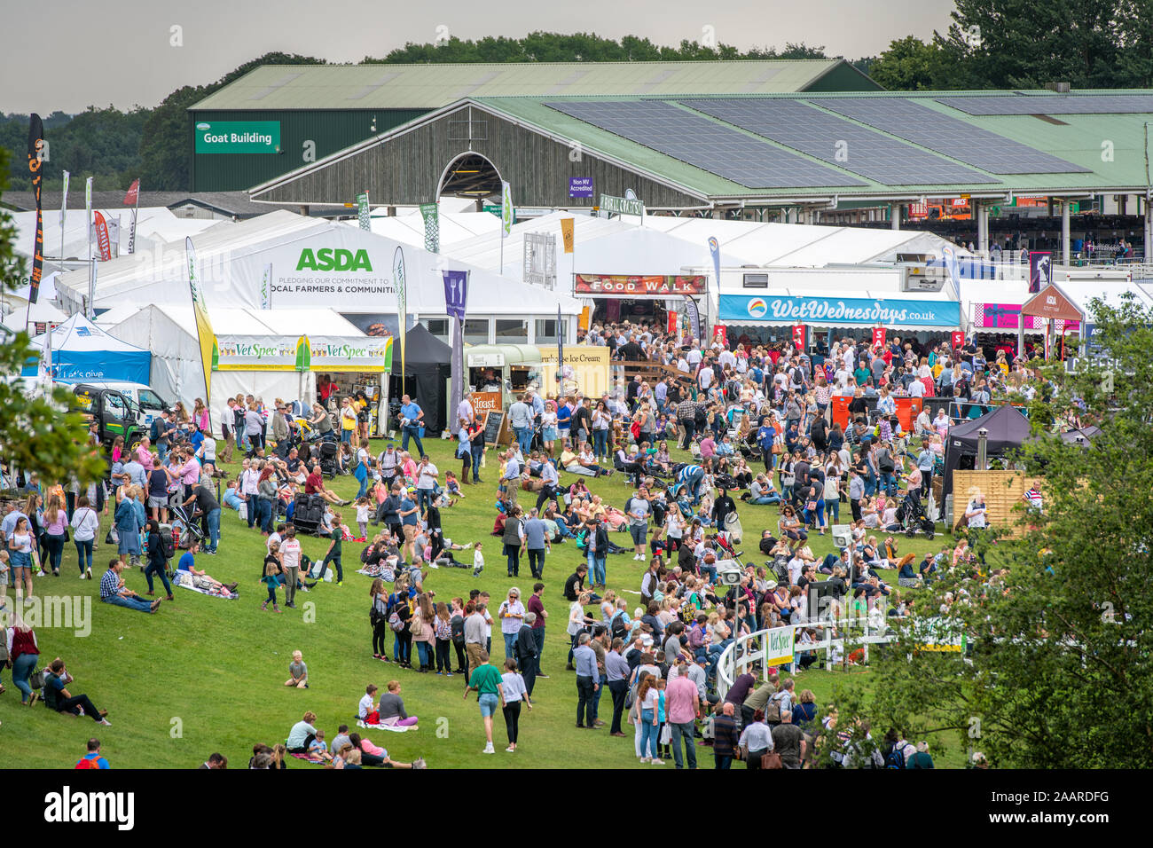 Spectators gather to watch events at the Great Yorkshire Show ...