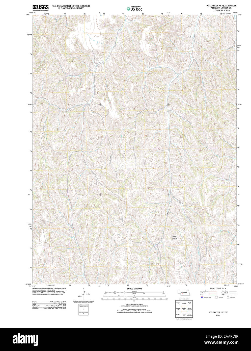 Map of wellfleet nebraska hi-res stock photography and images - Alamy