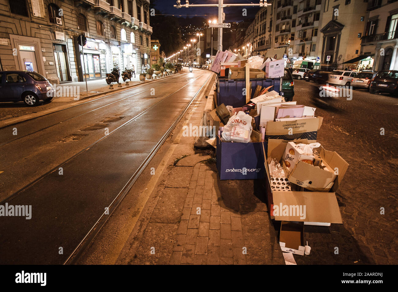 Naples waste management crisis hi-res stock photography and images - Alamy