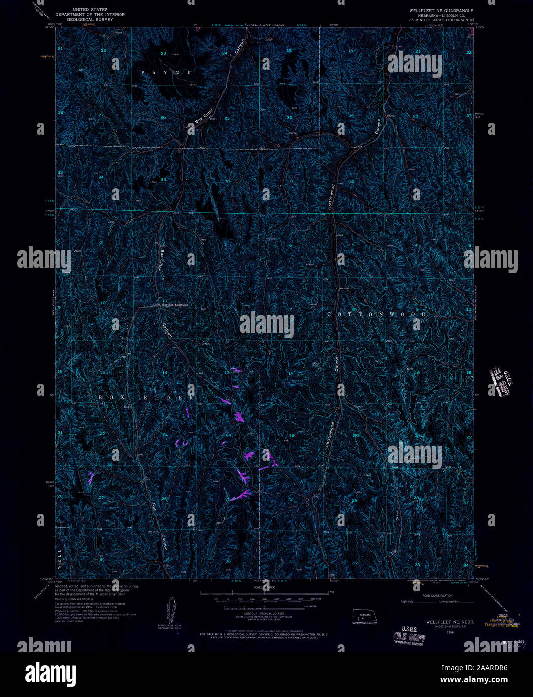 Wellfleet nebraska map hi-res stock photography and images - Alamy